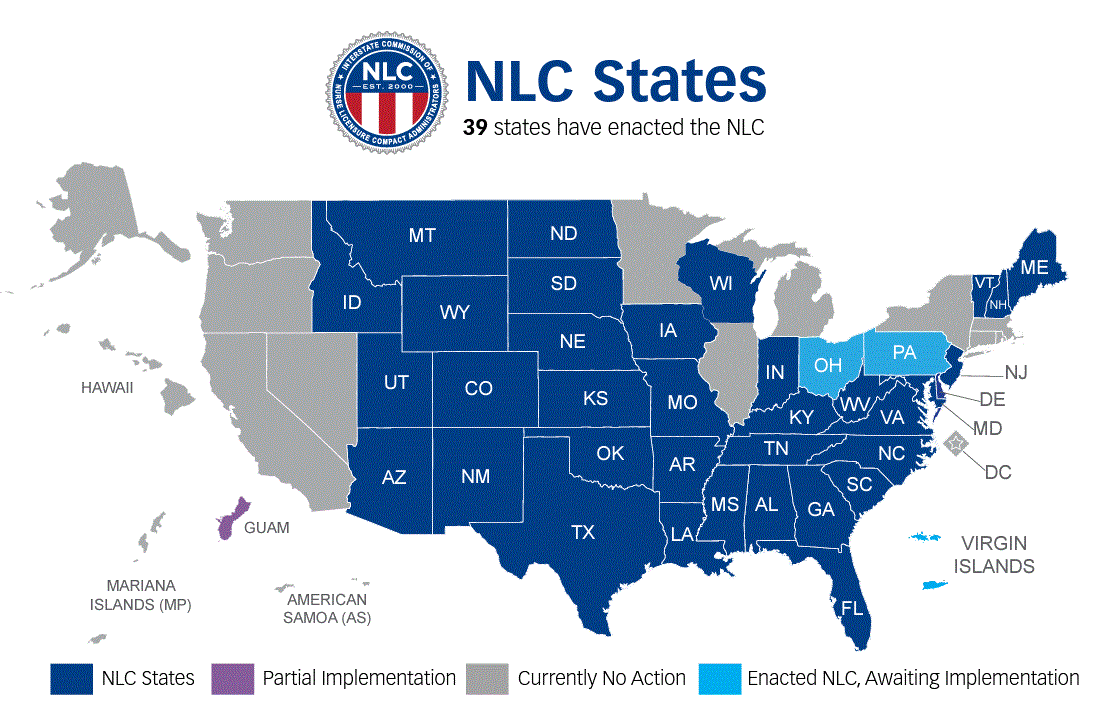 What is a Nurse Compact License? - The Gypsy Nurse